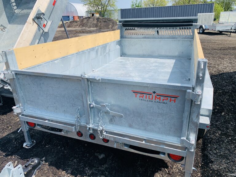 5 Ton 6X10 ft Galvanized Dump Trailer - BEYOND TRAILER SALES