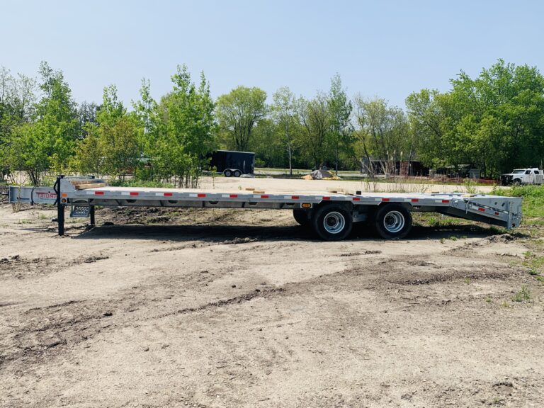 12 Ton 25+5 FT Galvanized Pintle Hitch Tag Along with Mega Ramp ...