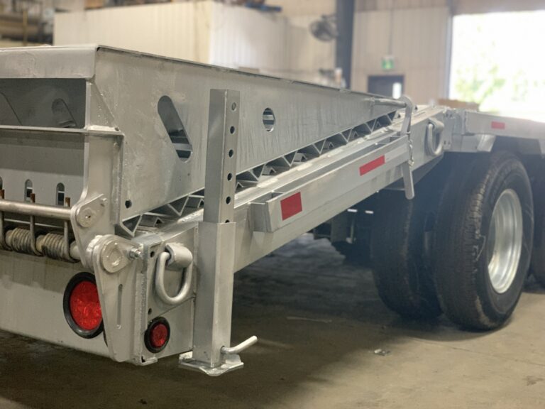 12 TON 20+5 FT GALVANIZED PINTLE HITCH TAG ALONG WITH MEGA RAMP ...