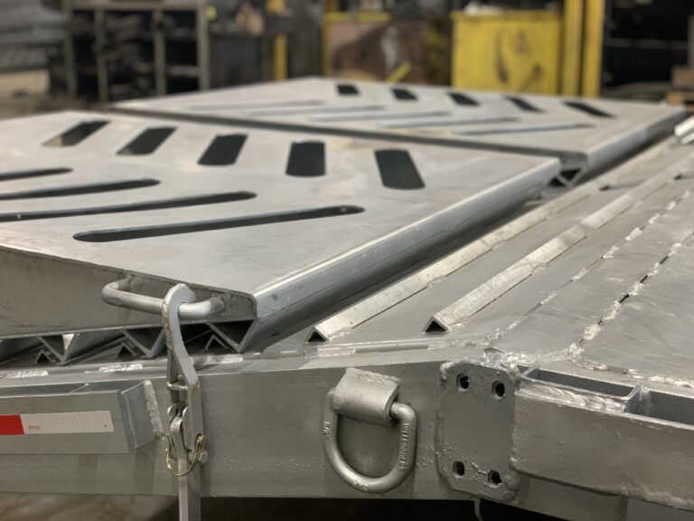 12 TON 20+5 FT GALVANIZED PINTLE HITCH TAG ALONG WITH MEGA RAMP ...