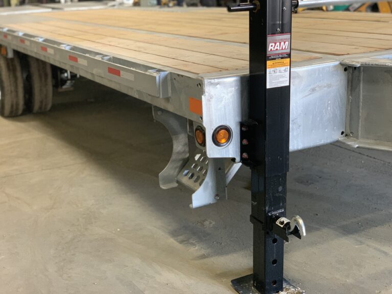 12 TON 20+5 FT GALVANIZED PINTLE HITCH TAG ALONG WITH MEGA RAMP ...